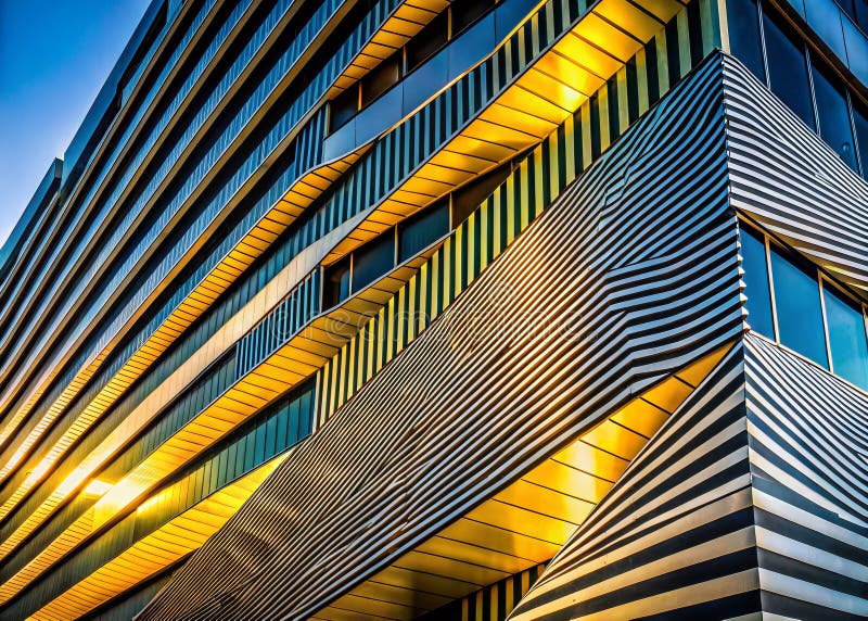 Striking ZebraPrint Facade a Modern Architectural Background for Design ...