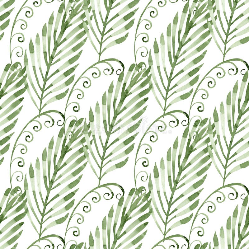An Elegant Green Fern Pattern Suitable for Various Textiles and ...