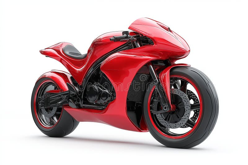 Sleek Red Motorcycle Design, Perfect for Performance Enthusiasts ...