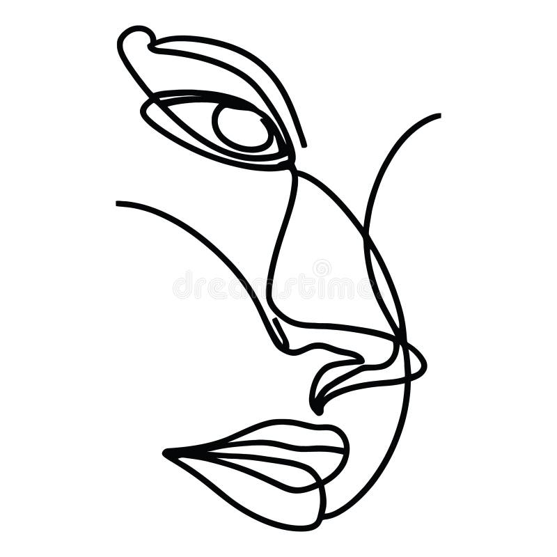 Face Side Profile Outline Stock Illustrations – 3,815 Face Side Profile ...