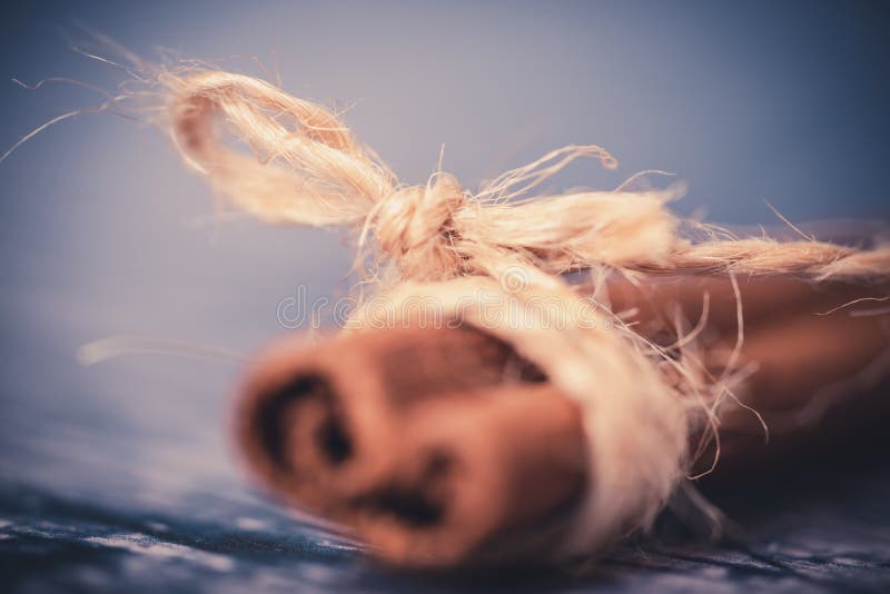String Around a Cinnamon Stick Stock Photo - Image of edible, aromatic ...