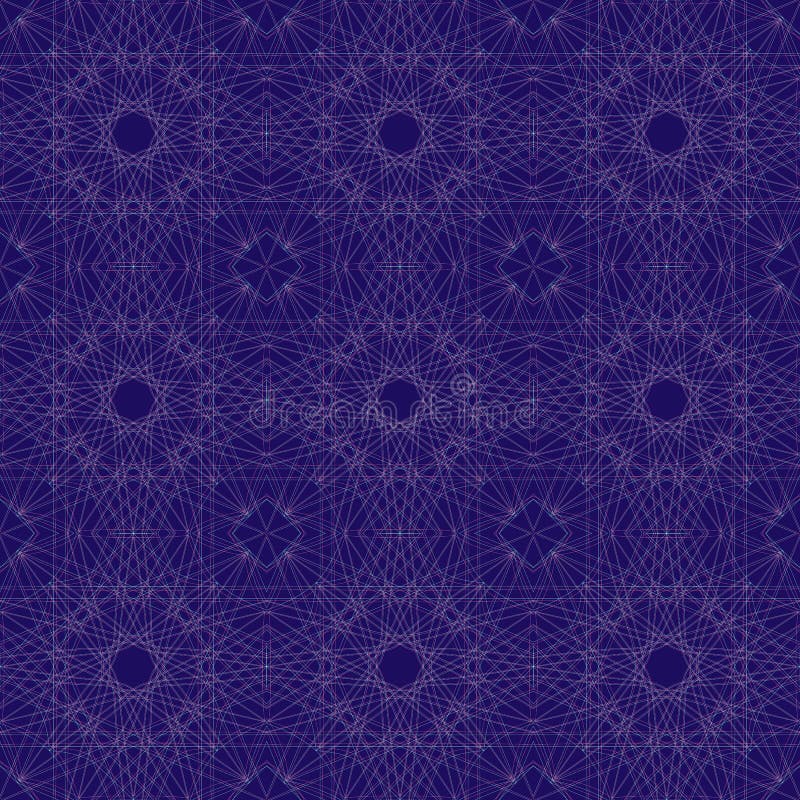 String Art Psychedelic Seamless Pattern Stock Vector - Illustration of ...