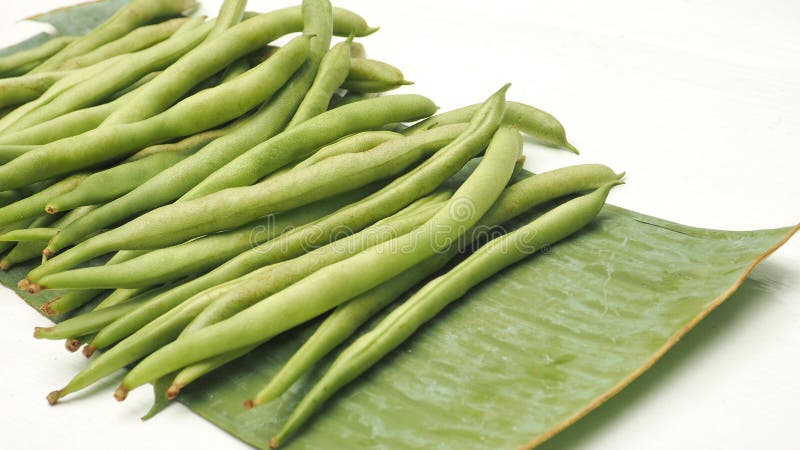String Bean Raw Vegetable Isolate Zoom in Stock Photo - Image of ...