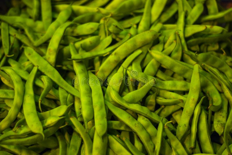 String beans on stand stock image. Image of basket, supermarket - 126572321