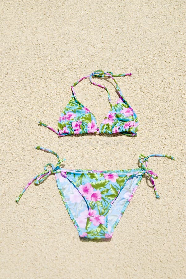 String Bikini on the Beach stock image. Image of wave - 9179673