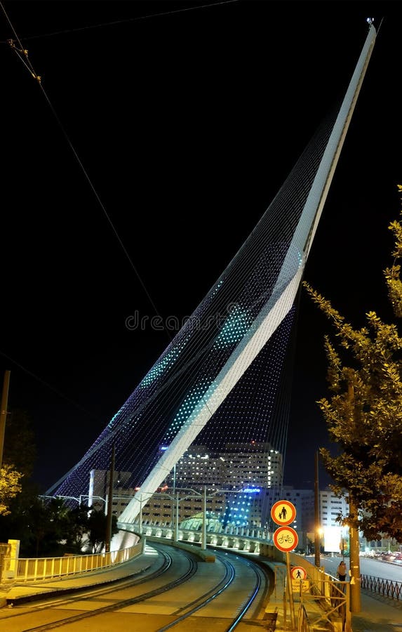 String Bridge of the Architect Santiago Calatrava Editorial Image ...