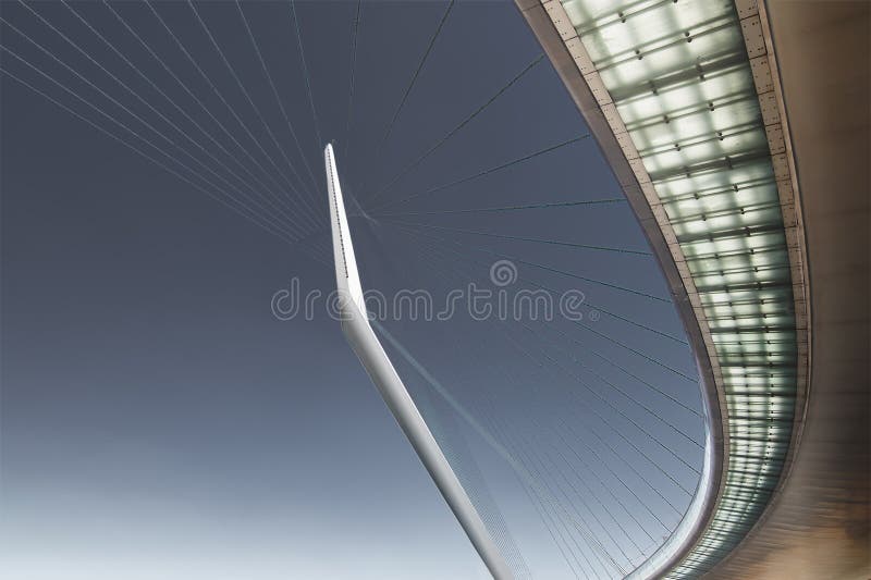 String Bridge in Jerusalem, Israel Stock Photo - Image of transport ...