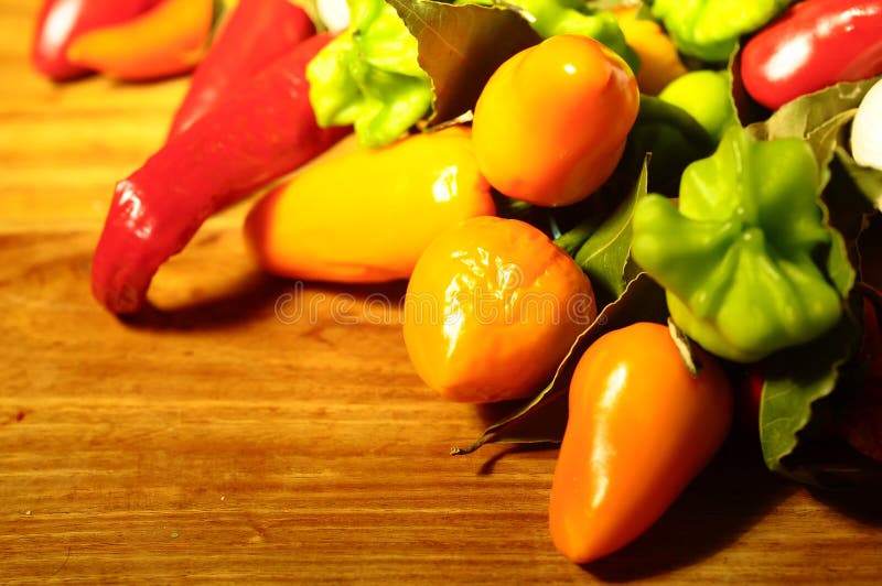 String of Chillies and Peppers Stock Image - Image of jalapeaplusmn ...