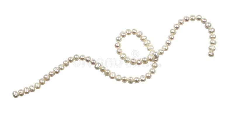 String of Freshwater Pearls Stock Photo - Image of romance, jewel ...