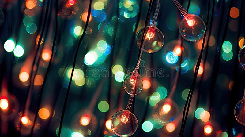 String Holiday Lights Transparent Stock Illustration - Illustration of ...