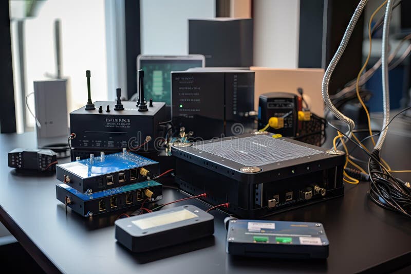 Iot Sensor Network, with Multiple Devices Collecting and Sharing Data ...