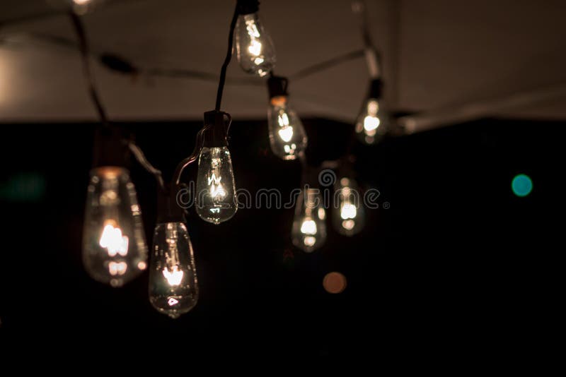 String of lightbulbs stock image. Image of lightbulbs - 13835249
