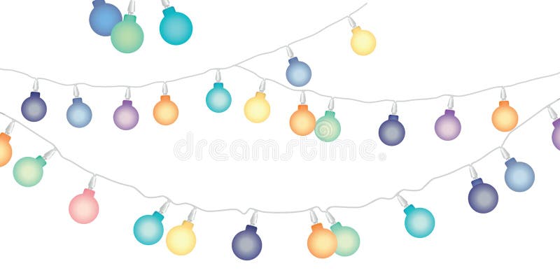 String lights illustration stock vector. Illustration of vector - 220667984