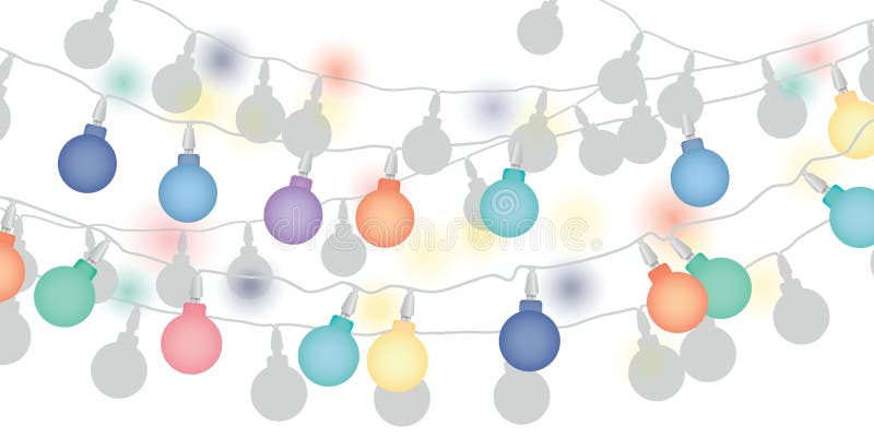 String lights illustration stock vector. Illustration of lights - 220667988