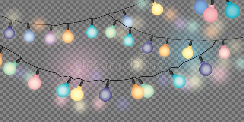 String lights illustration stock vector. Illustration of customizable ...