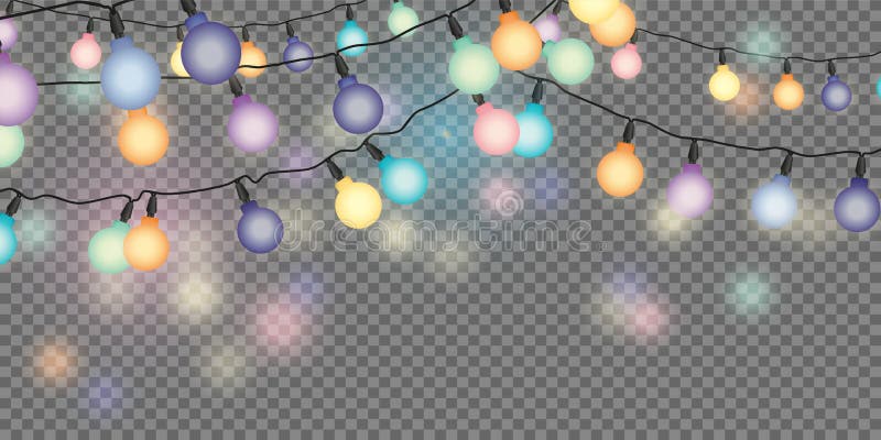 String lights illustration stock vector. Illustration of festive ...