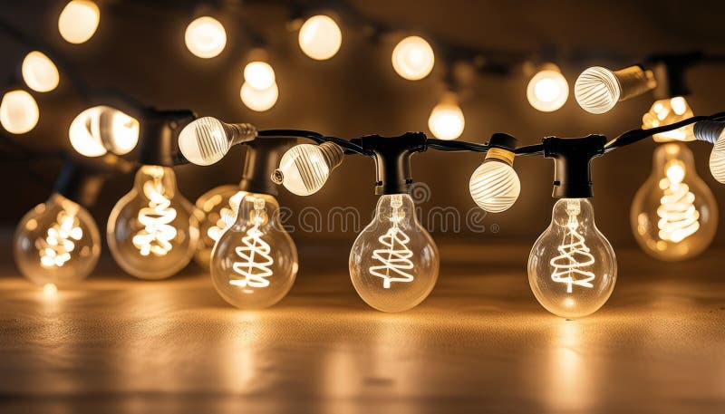 A String of Lights with the Word Love Written on Them Stock Image ...