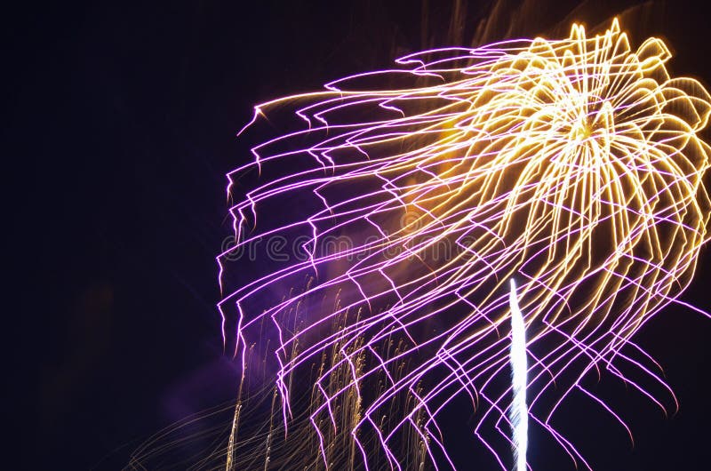 String Like Fire in the Sky Stock Photo - Image of show, celebrate ...