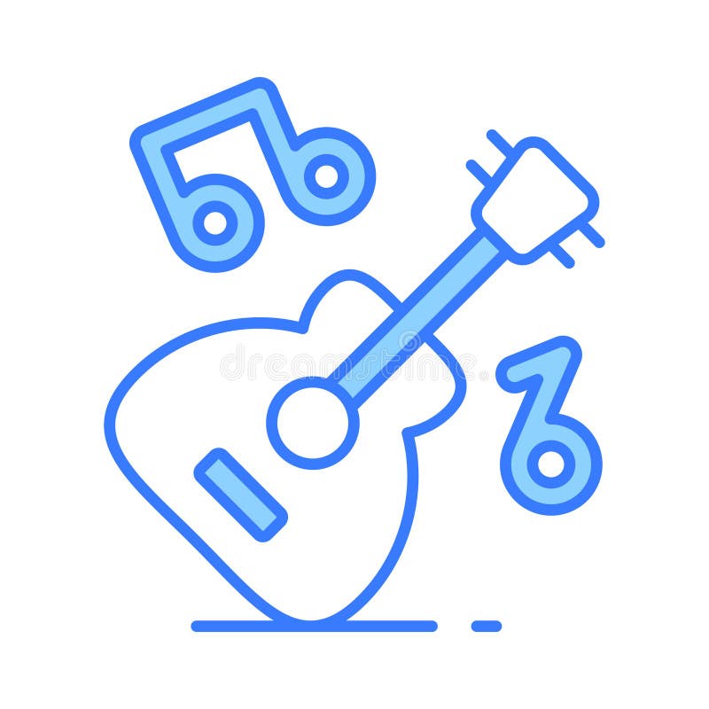 A String Musical Instrument Vector Design, Premium Icon of Guitar in ...