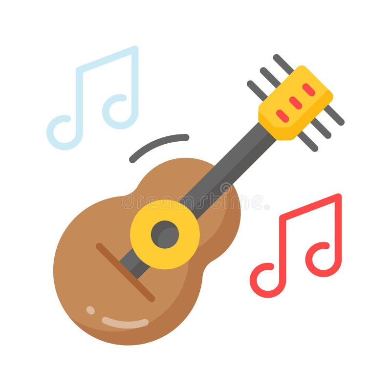 A String Musical Instrument Vector Design, Premium Icon of Guitar in ...