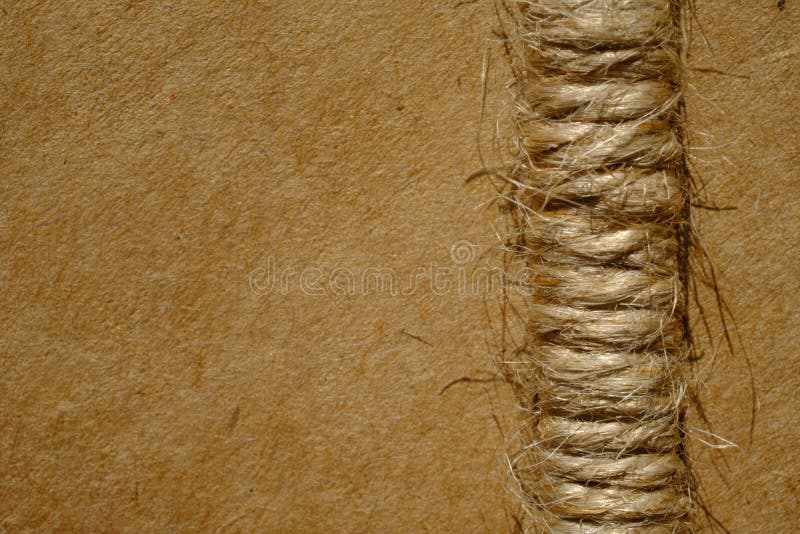 String on Recycled Paper, Macro Photography Stock Photo - Image of ...