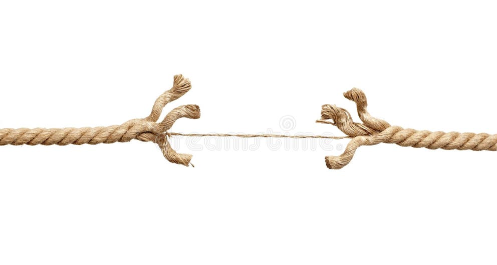 String Rope Cord Pressure Broken Stress Stock Image - Image of symbol ...