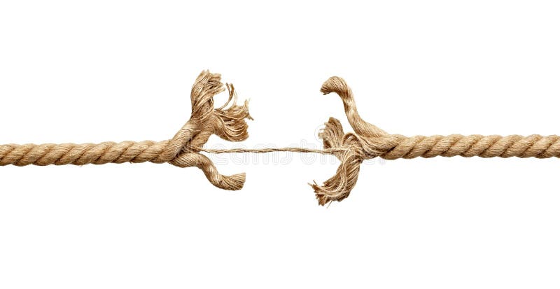 String Rope Cord Pressure Broken Stress Stock Photo - Image of failure ...