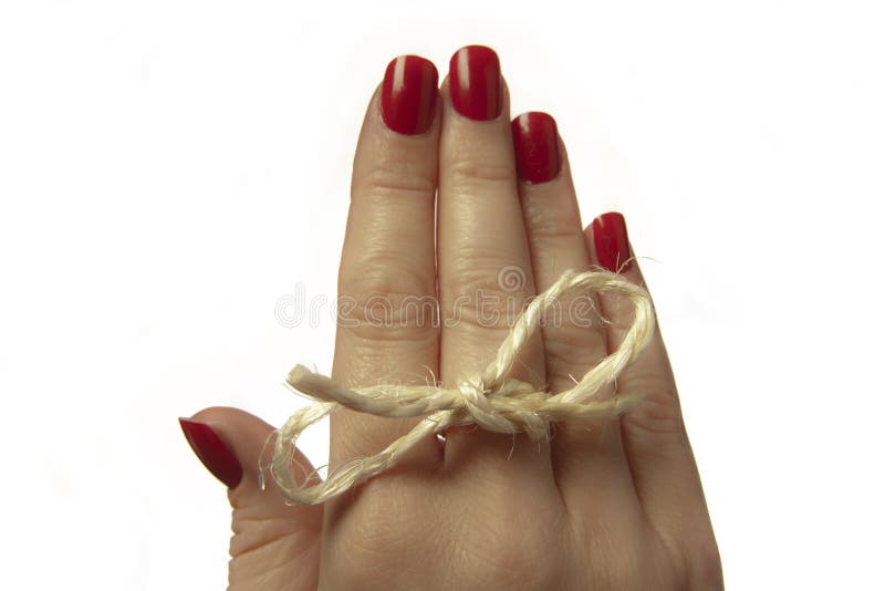 String round finger stock image. Image of remember, string - 18523883