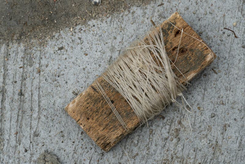 String Tendon Roll it with the Wood Stock Photo - Image of design ...