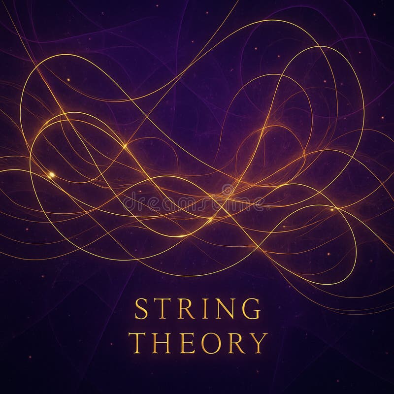 String Theory Dimensions - Quantum Vibration Abstract Stock ...