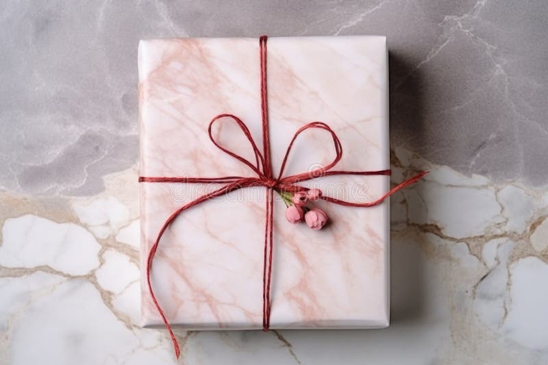 String-tied Parcel on a Marble Backdrop Stock Image - Image of backdrop ...