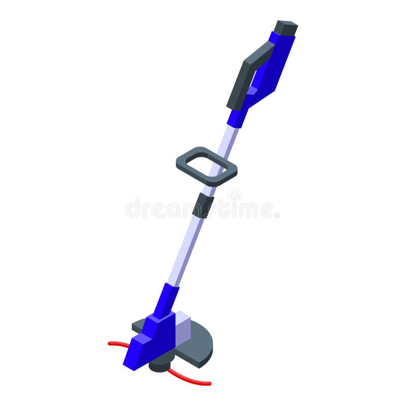 String Trimmer Icon Isometric Vector. Lawn Grass Stock Illustration ...