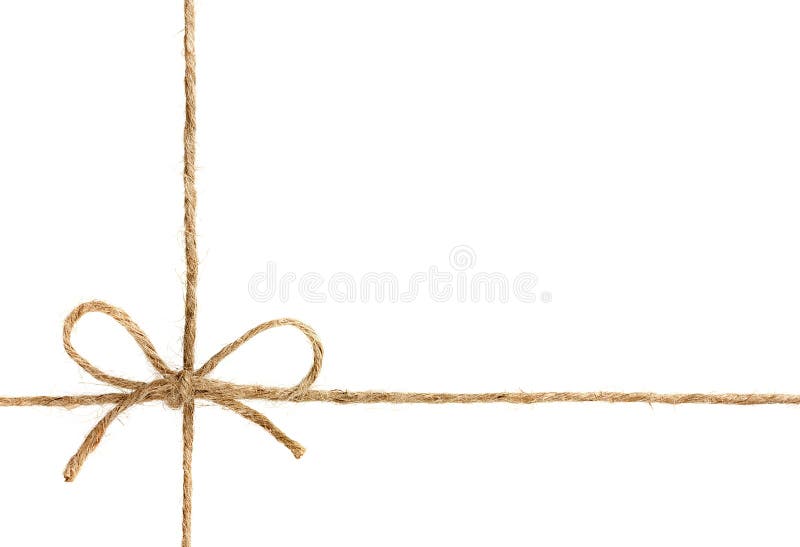 String tied in a bow stock photo. Image of natural, braided - 28151058