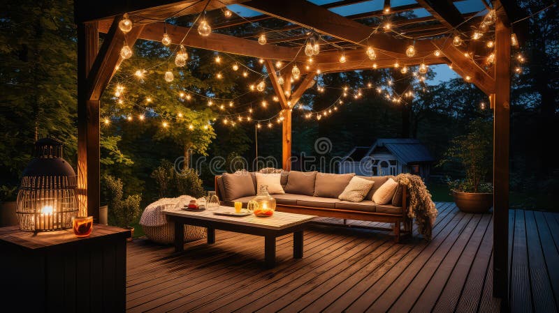 String wood lights stock illustration. Illustration of whimsical ...