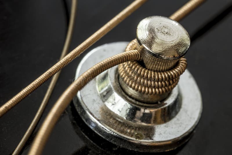 String wound on a peg stock image. Image of metallic - 57369431