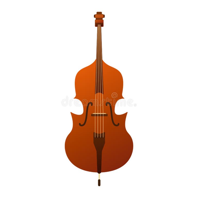 Stringed Musical Instruments, Double Bassr. Design Layout for Banners ...