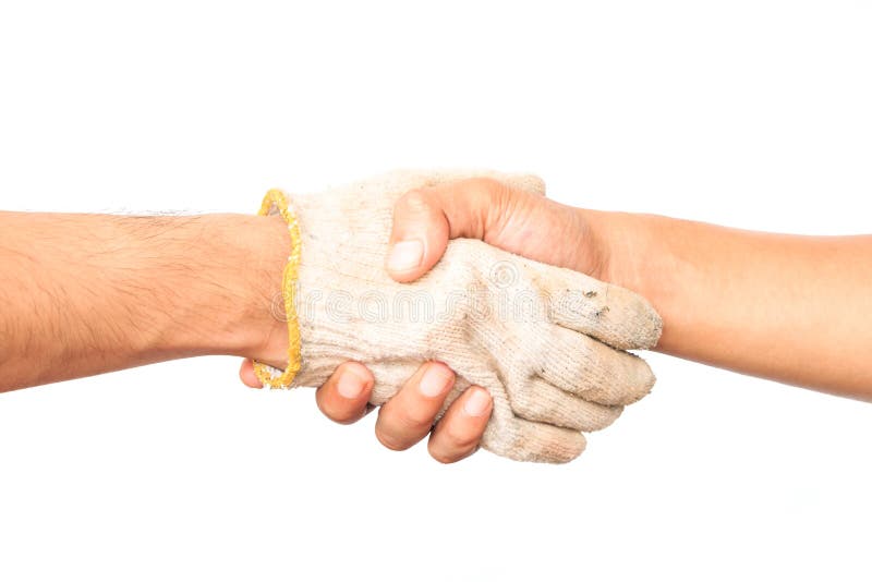 Stringere Le Mani Di Due Persone Di Sesso Maschile Immagine Stock ...