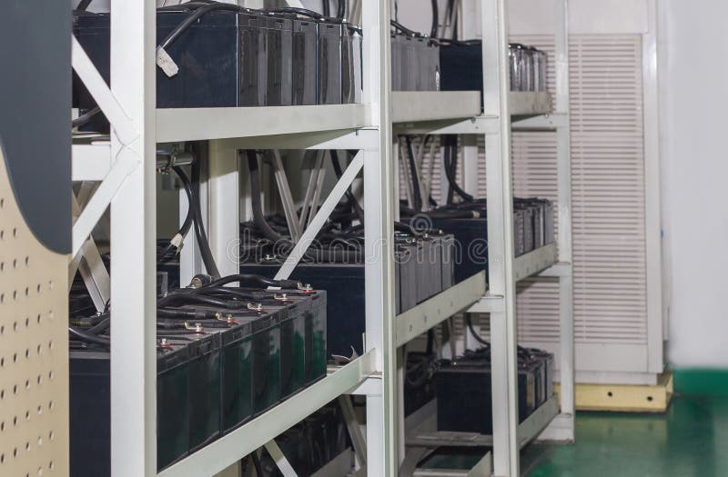 Strings of Batteries for the Uninterruptable Power Supply,battery Banks ...