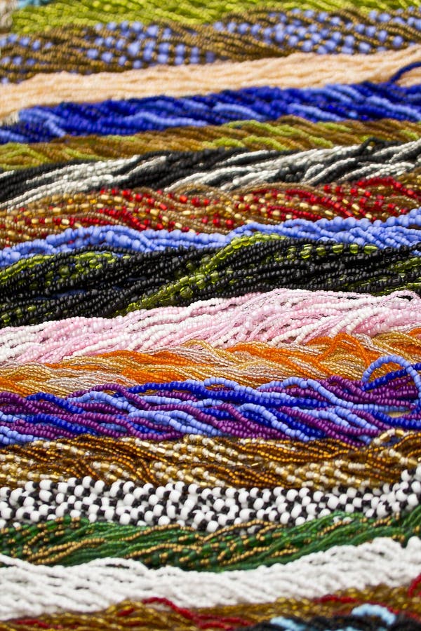 Strings of beads stock image. Image of bijou, handmade - 25010527