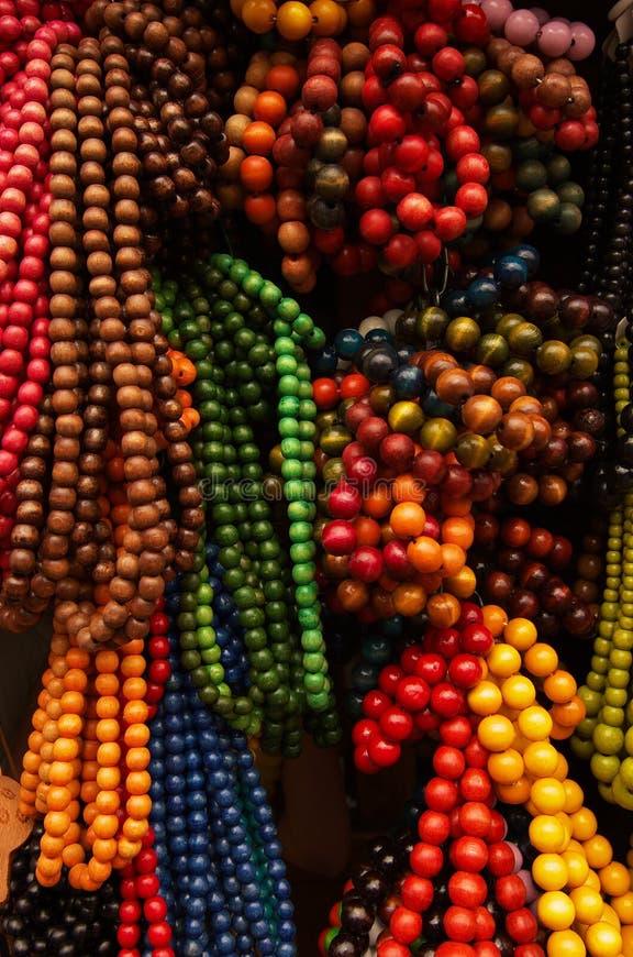 Strings of beads stock image. Image of colorful, orange - 7428223
