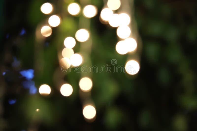 Blurred Green Holiday Lights As a Background with Copy Space Stock ...
