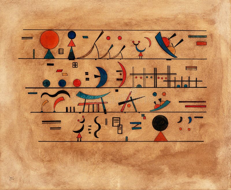 Strings of Characters Print in High Resolution by Wassily Kandinsky ...