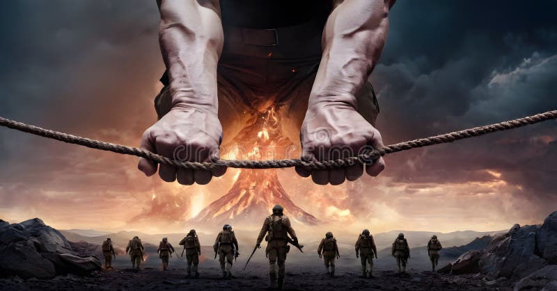 Strings of Command: Military Manipulation Theme Stock Illustration ...