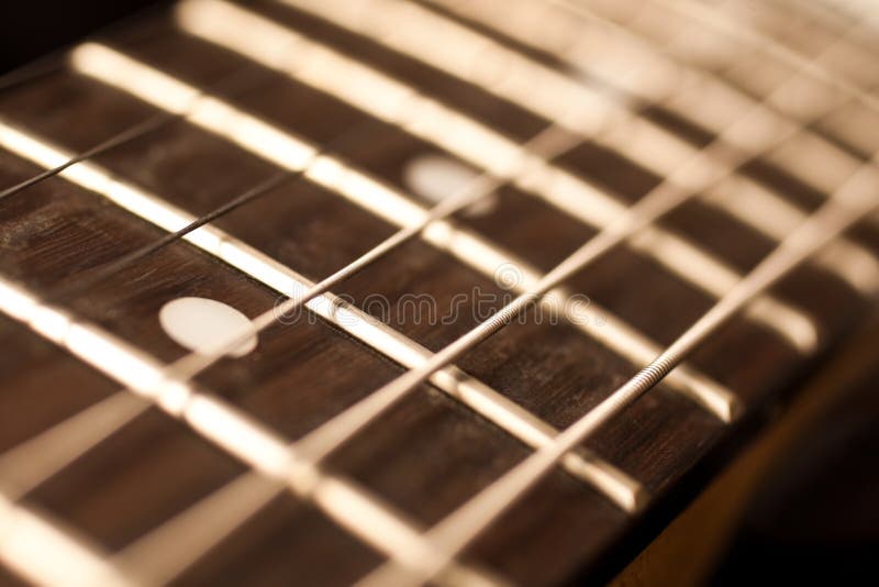 Strings electric guitar stock image. Image of macro, acoustic - 98373197