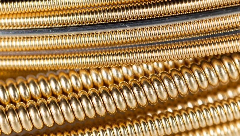 Strings for Guitar As an Abstract Background Stock Image - Image of ...