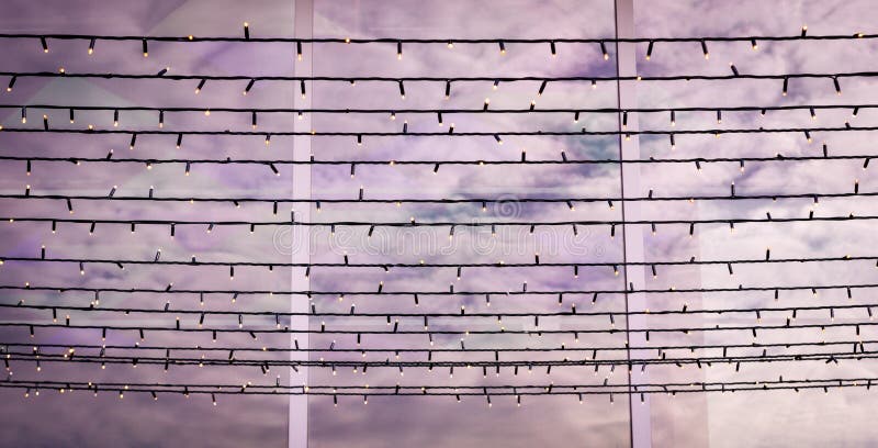 Strings of lights stock image. Image of outdoors, strings - 206066297