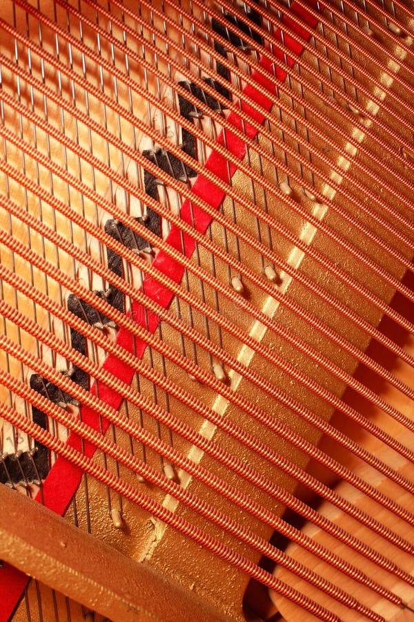Strings of open piano stock photo. Image of performing - 3214144