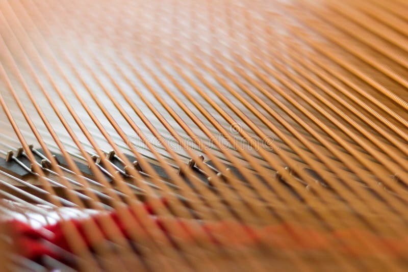 Strings in piano stock image. Image of melody, music - 57565649