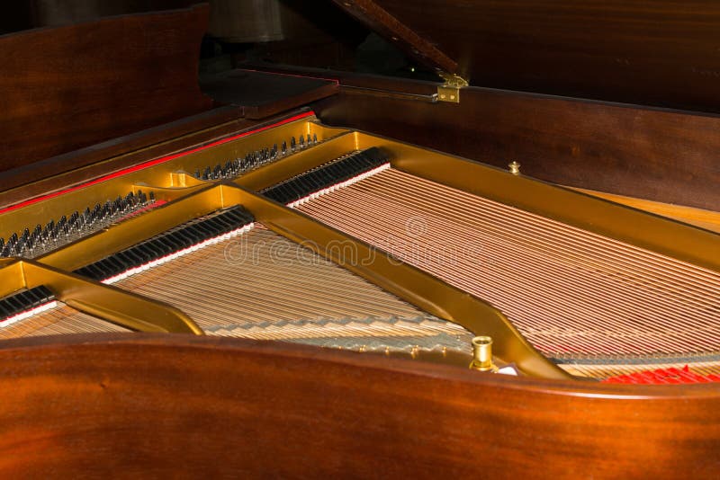 Strings of Pianos stock photo. Image of detail, instrument - 71314048