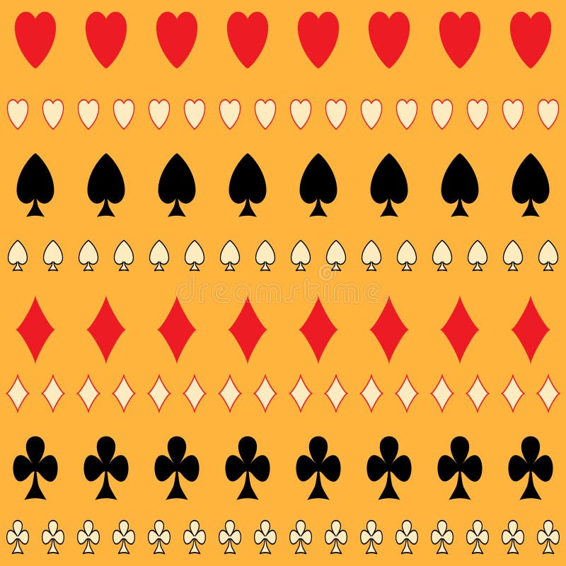 Background with Card Suits. Blue Template . Stock Vector - Illustration ...